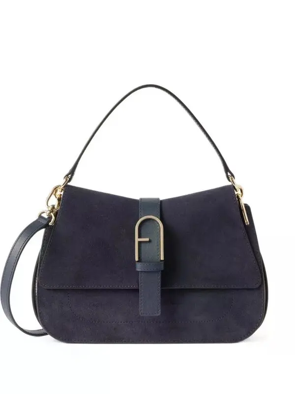 Furla Logo-plaque Top-handle Tote Bag - Blue