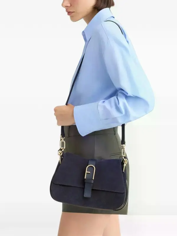Furla Logo-plaque Top-handle Tote Bag - Blue