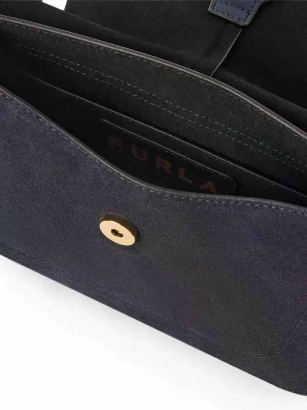Furla Logo-plaque Top-handle Tote Bag - Blue
