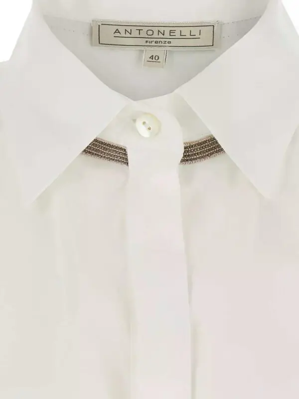 Antonelli Firenze Chain-embellished Long-sleeve Shirt