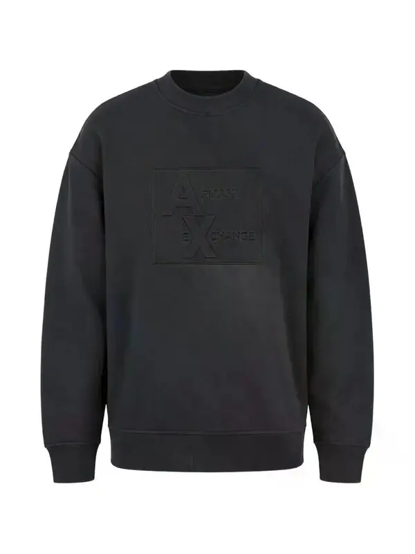 Armani Exchange Logo-embossed Crew-neck Pullover