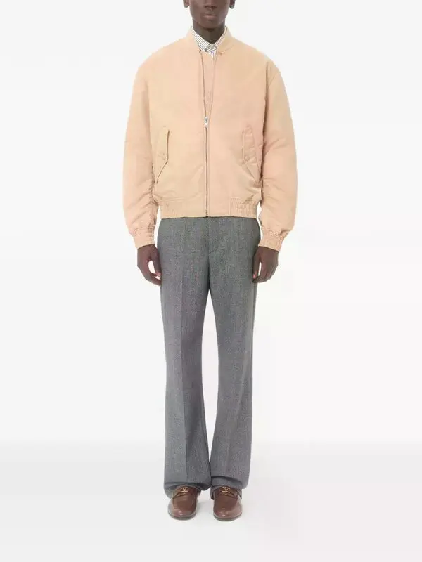 Valentino Garavani Nylon Bomber Jacket With Vgold