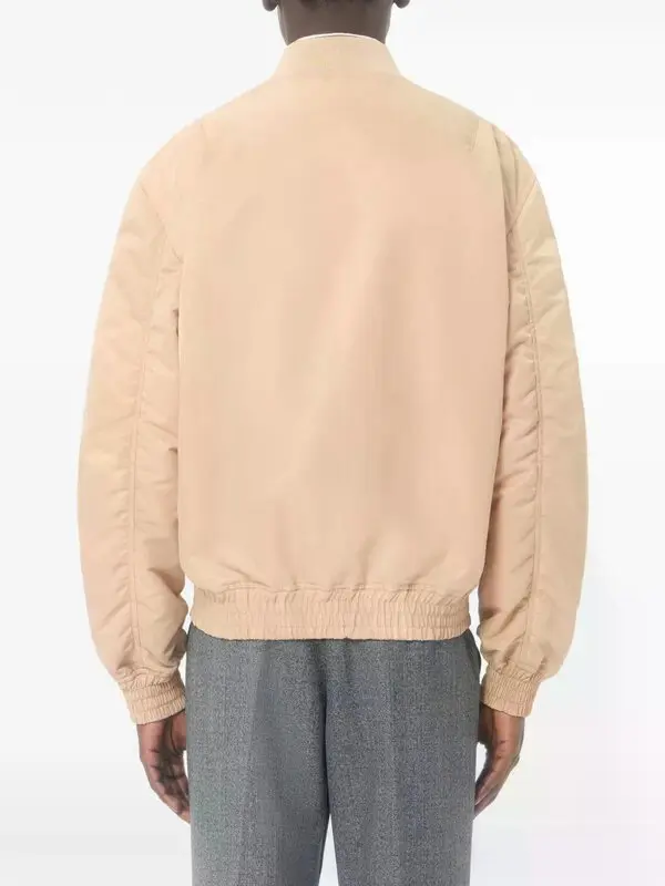 Valentino Garavani Nylon Bomber Jacket With Vgold