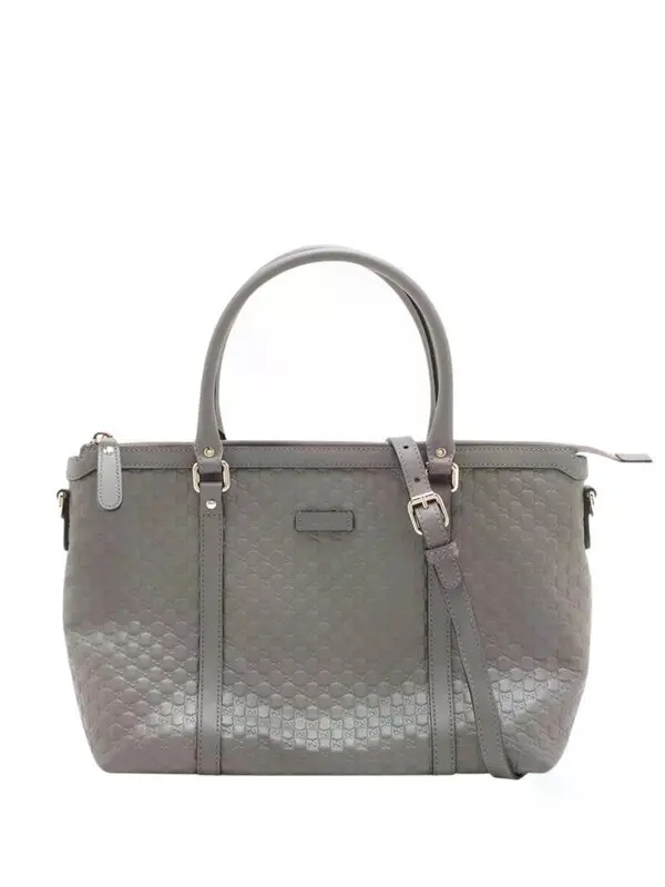Gucci 2000-2015 Small Microguccissima Joy Satchel - Grey