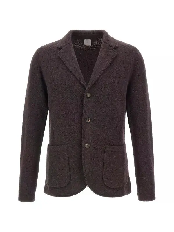 Eleventy Knit Patch-pocket Blazer