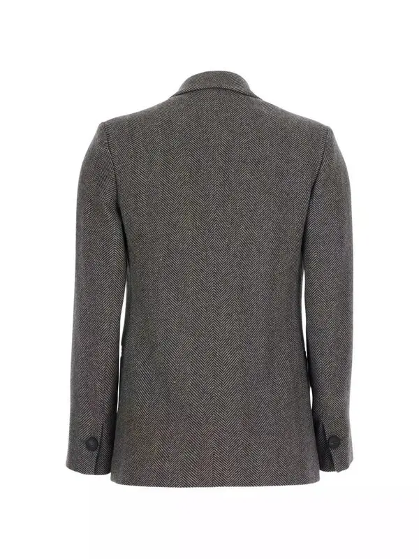 Antonelli Firenze Herringbone-pattern Single-breasted Blazer