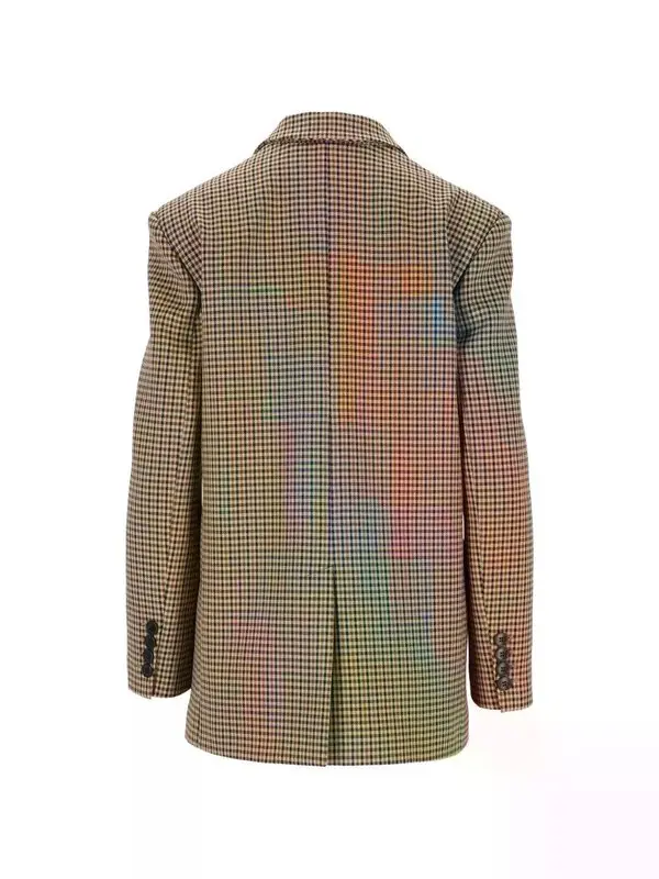 AL DUCA D’AOSTA 1902 Micro-check Oversized Blazer