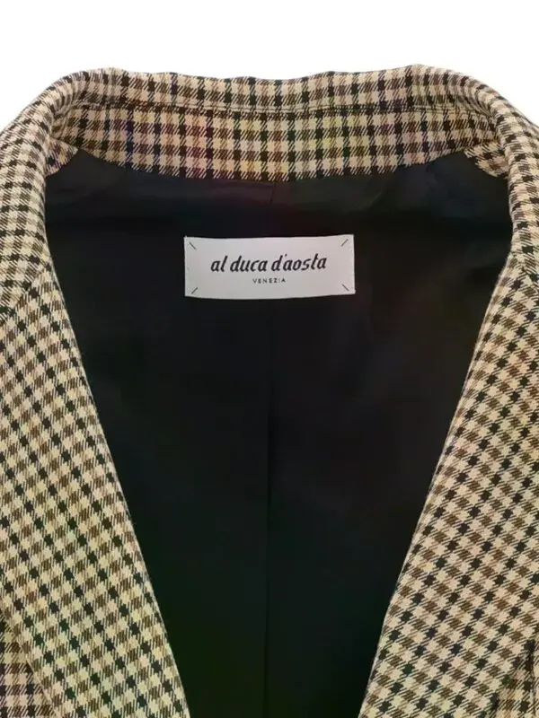 AL DUCA D’AOSTA 1902 Micro-check Oversized Blazer
