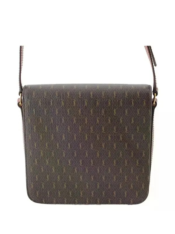 Saint Laurent Le Monogramme Coated Canvas Buckle Crossbody Bag
