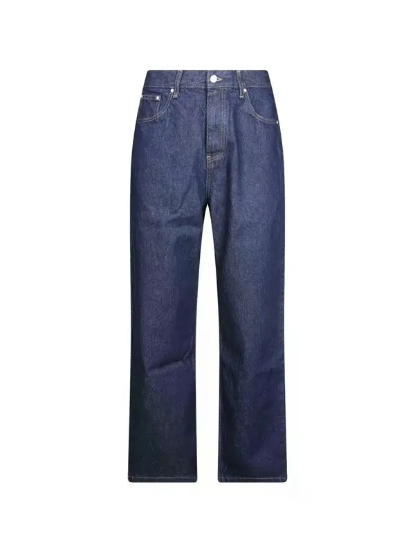 ARTE ANTWERP Big A Logo-patch Straight-leg Jeans
