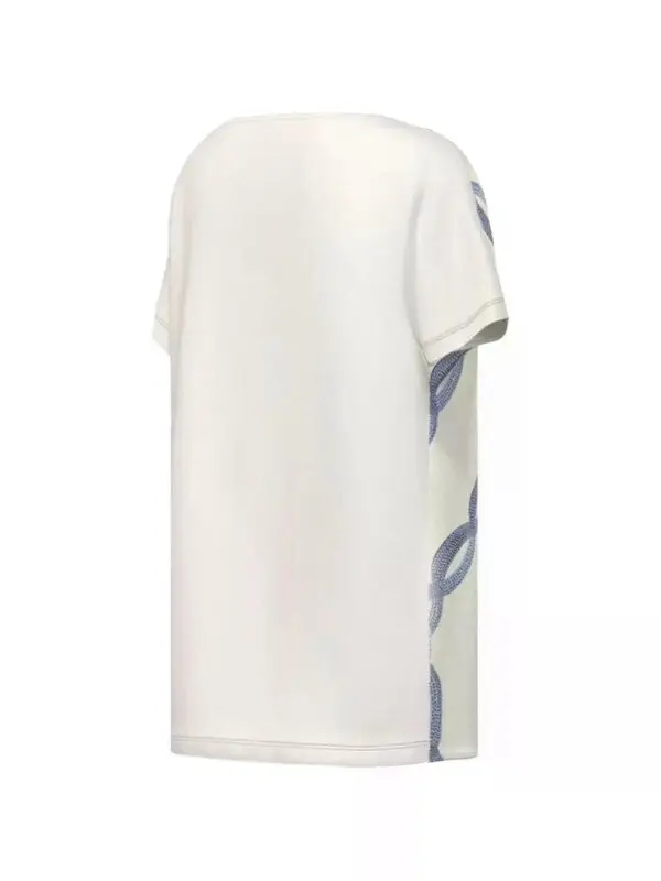 Marella Chain-print Short-sleeve Blouse