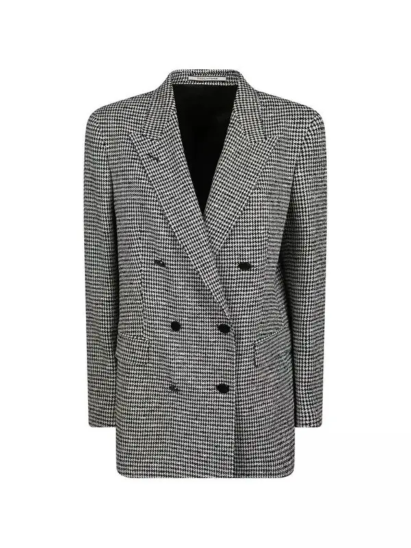 Tagliatore Houndstooth Double-breasted Blazer