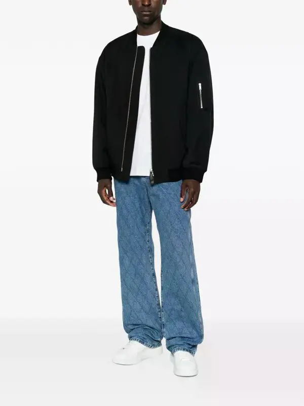 Balmain Quilted Straight-leg Jeans