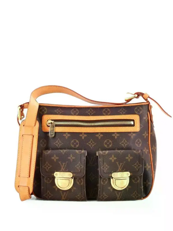 LOUIS VUITTON Hudson Handbag Monogram Canvas Gm Shoulder Bag - Brown
