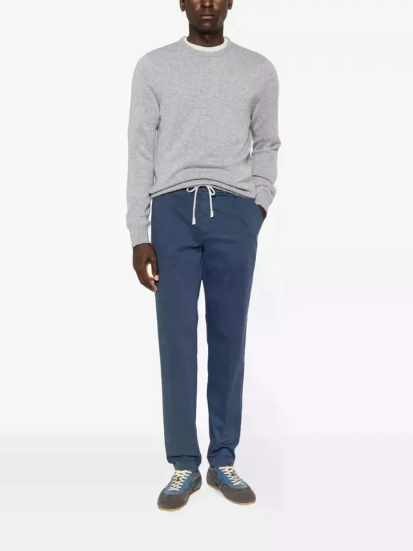 Malo Crew-neck Long-sleeve Sweater - Grey