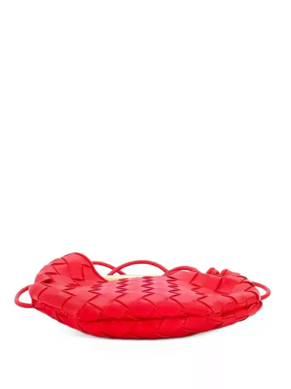 Bottega Veneta Intrecciato Nappa Mini Satchel Sardine Top Handle Bag - Red