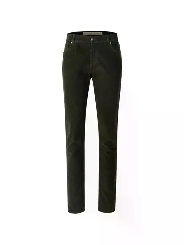 RICHARD J. BROWN Corduroy-effect Straight-leg Trousers