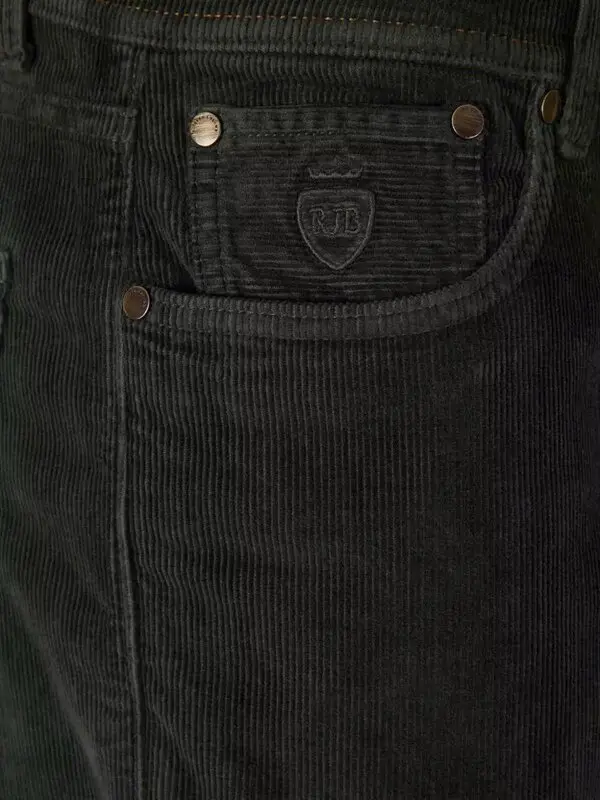 RICHARD J. BROWN Corduroy-effect Straight-leg Trousers