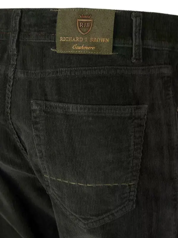 RICHARD J. BROWN Corduroy-effect Straight-leg Trousers