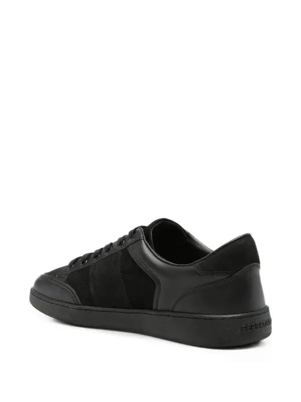 FERRAGAMO Gancini Panelled Leather Sneakers