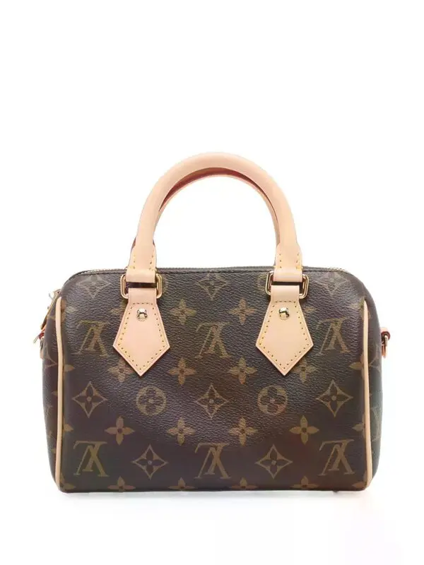 LOUIS VUITTON 2021-2026 Monogram Speedy Bandouliere 20 Satchel - Brown