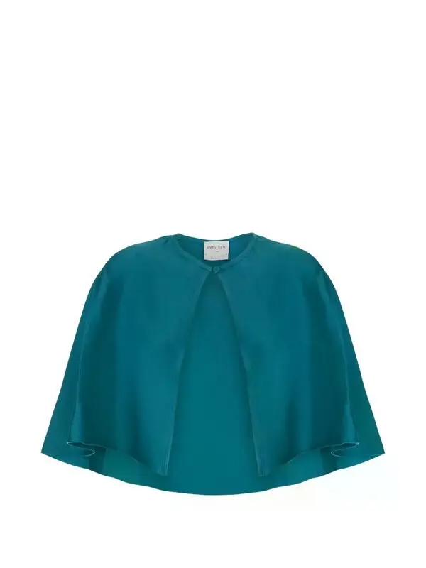 FORTE_FORTE Button-fastening Cropped Cape