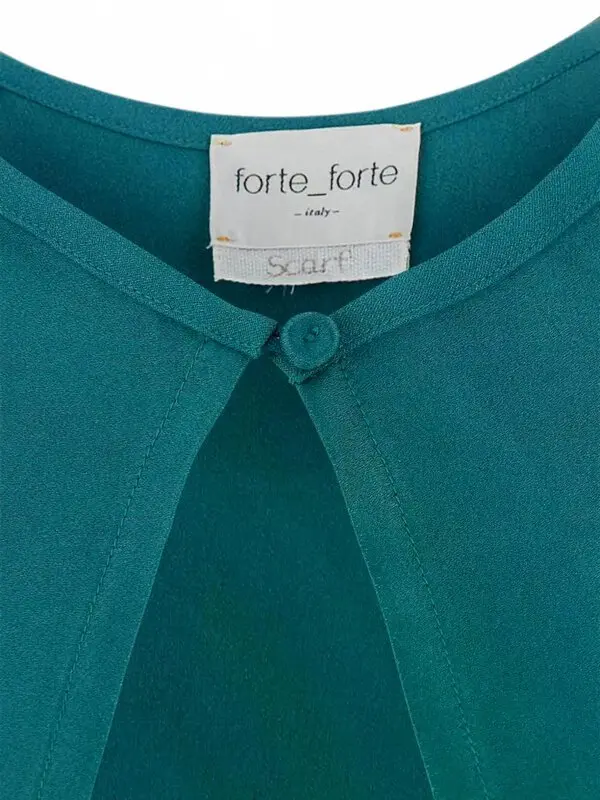 FORTE_FORTE Button-fastening Cropped Cape