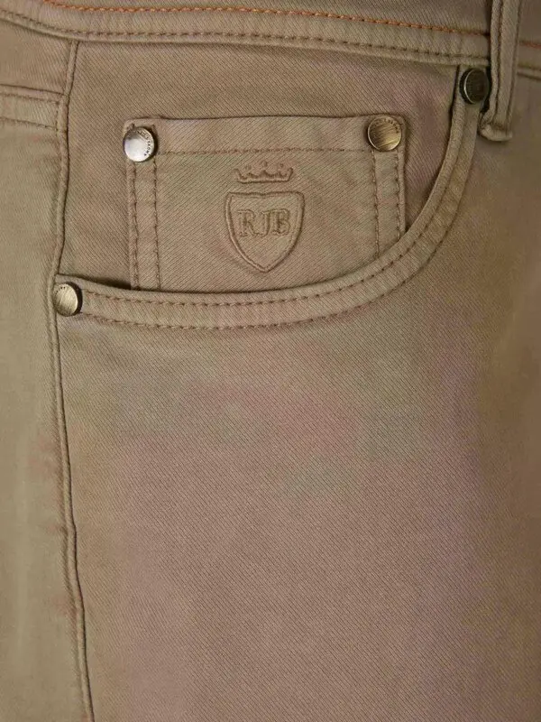 RICHARD J. BROWN Logo-embroidered Slim-fit Trousers
