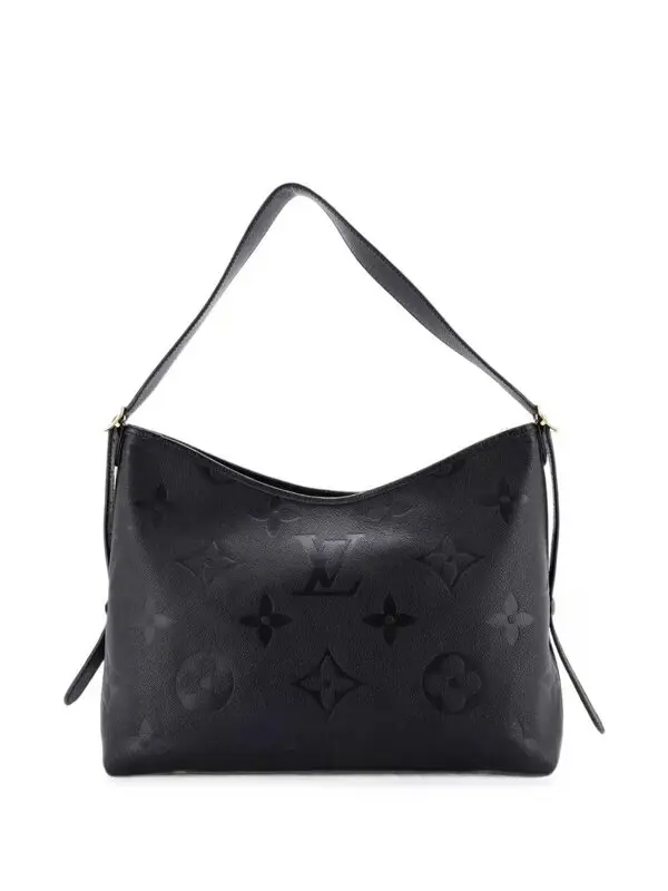 LOUIS VUITTON Carryall Monogram Empreinte Giant Mm Hobo Bag - Black