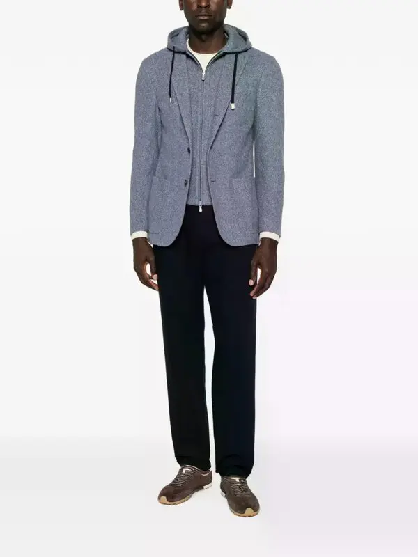 Eleventy Layered-effect Hooded Jacket