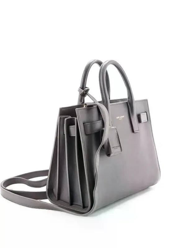 Saint Laurent Sac De Jour Bag Leather Nano Tote Bag