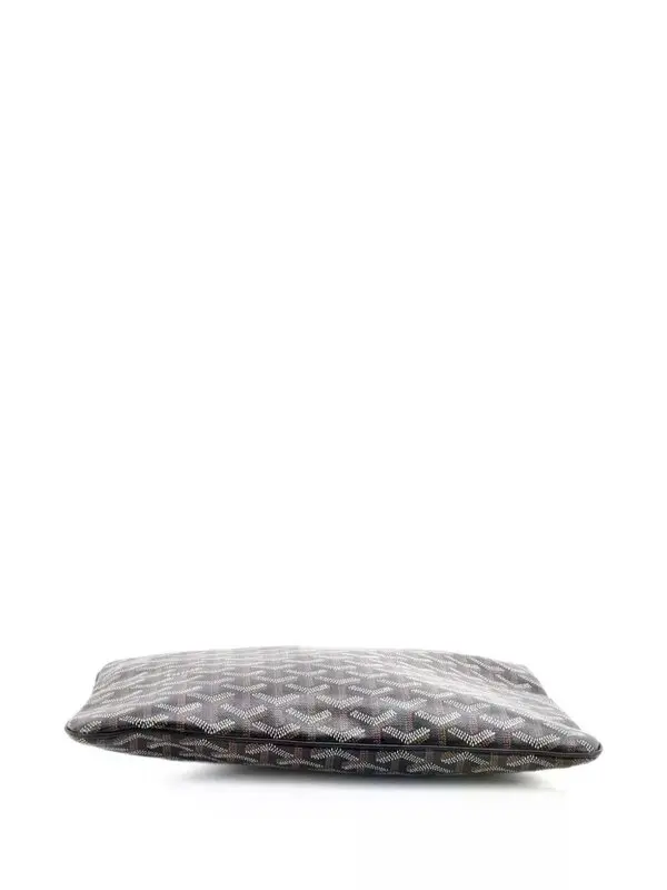 Goyard Senat Zip Coated Canvas Mm Pouch - Brown