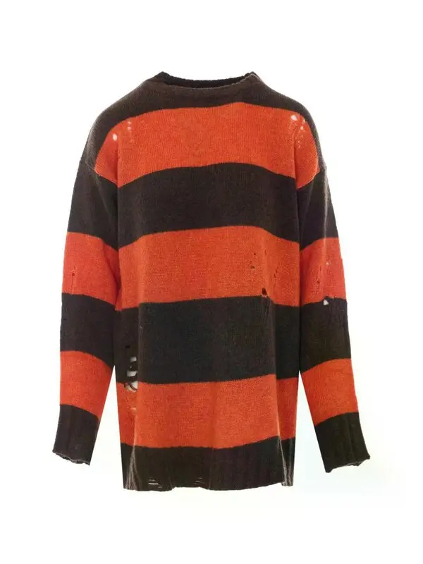 ANIYE BY Lilith Distressed-knit Wool Sweater