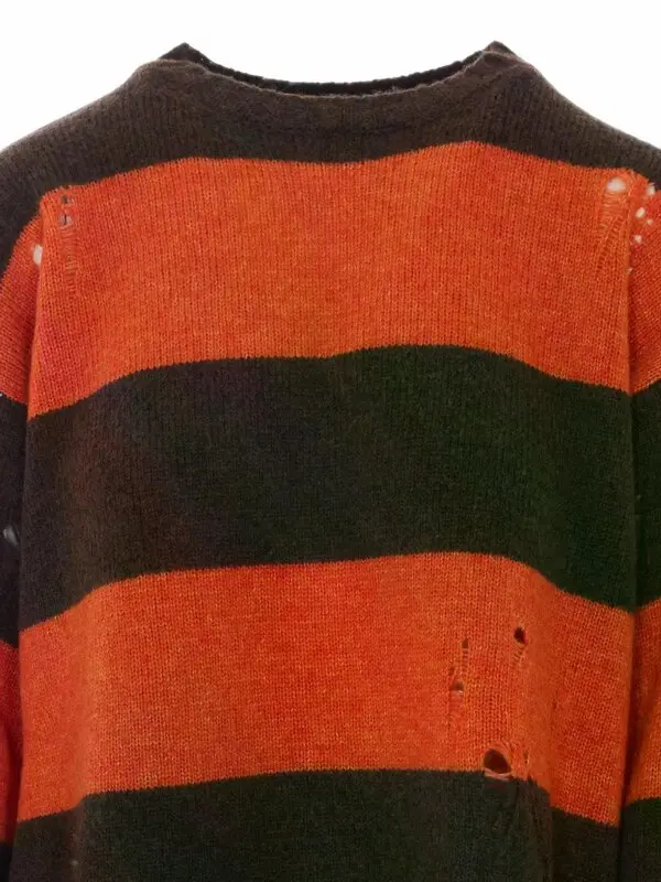 ANIYE BY Lilith Distressed-knit Wool Sweater