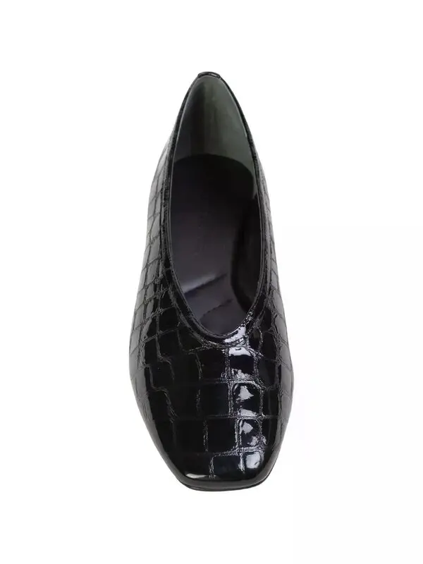 BLACK SUEDE STUDIO Ayra Croc-effect Ballet Flats