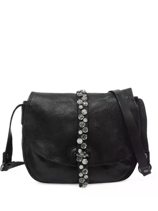 CAMPOMAGGI Crystal-embellished Leather Shoulder Bag