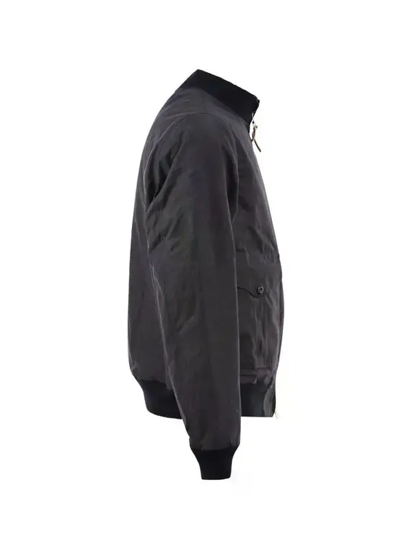 CECCARELLI Waxed Cotton Bomber Jacket