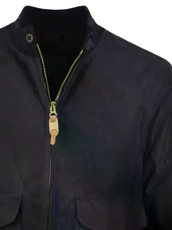CECCARELLI Waxed Cotton Bomber Jacket
