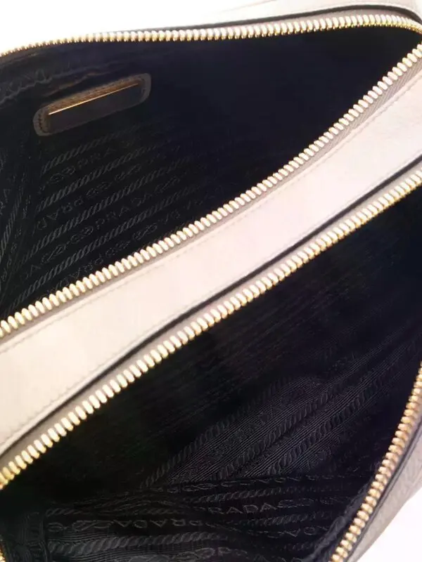 Prada Vitello Phenix Cross Body Bag - Grey