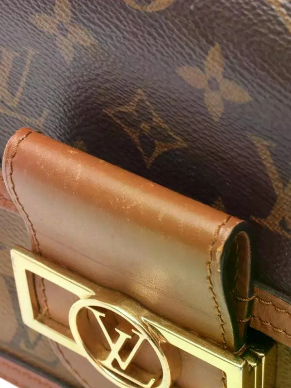 LOUIS VUITTON 2020 Monogram Reverse Mini Dauphine Satchel