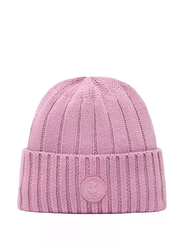 SAVE THE DUCK Jo Logo-patch Beanie Hat - Pink