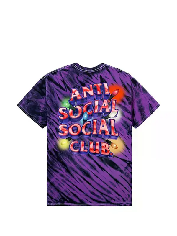 ANTI SOCIAL SOCIAL CLUB Tie-dye Graphic-print T-shirt - Purple