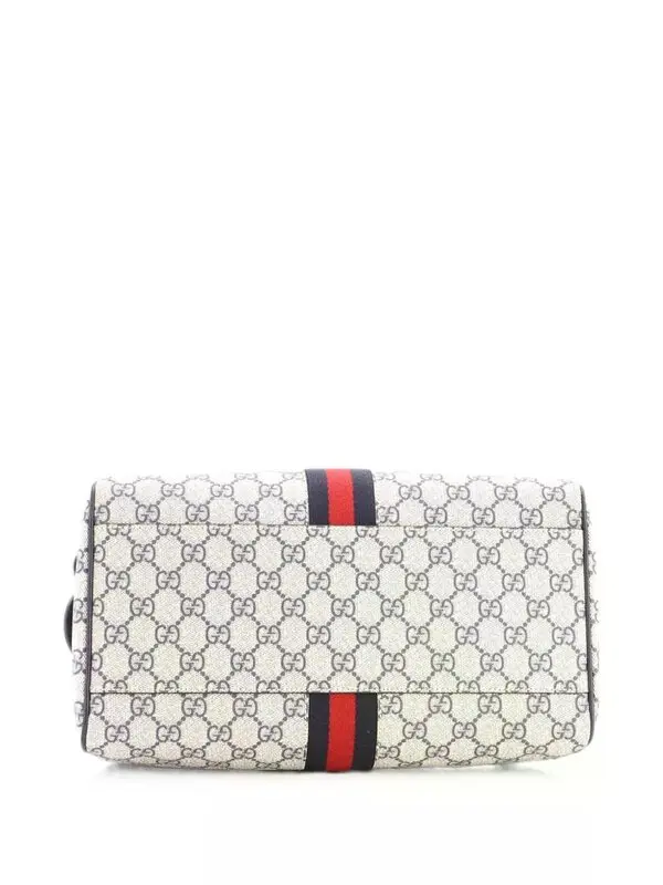 Gucci Ophidia Convertible Boston Bag Gg Coated Canvas Medium Satchel