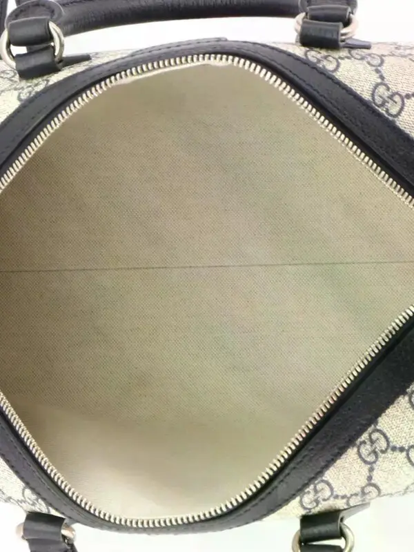 Gucci Ophidia Convertible Boston Bag Gg Coated Canvas Medium Satchel