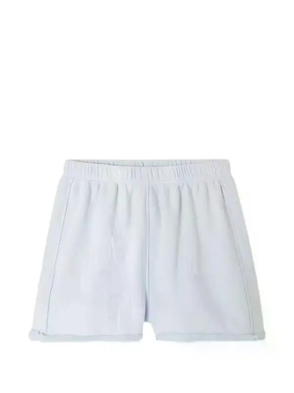 American Vintage Logo-print Raw-cut Shorts