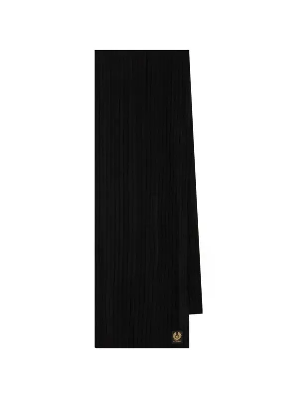 Belstaff Watch Logo-patch Scarf - Black