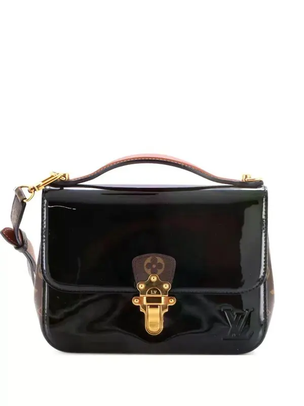 LOUIS VUITTON Cherrywood Vernis Monogram Canvas Bb Shoulder Bag