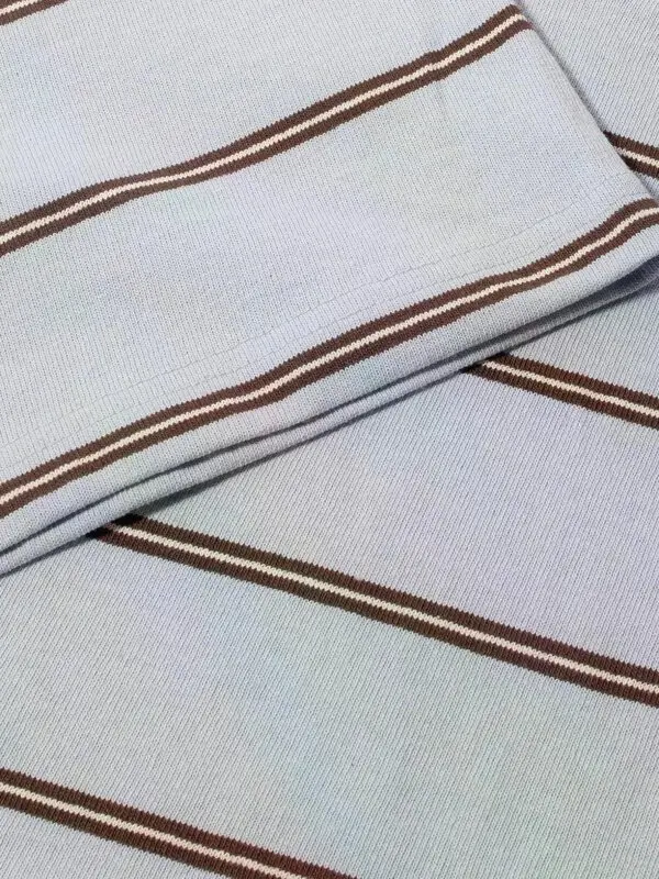 Estudio Niksen Striped Boxy Polo Shirt - Blue