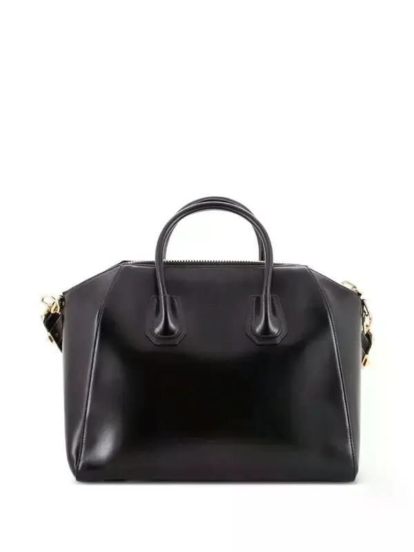 Givenchy Antigona Glazed Leather Medium Satchel - Black