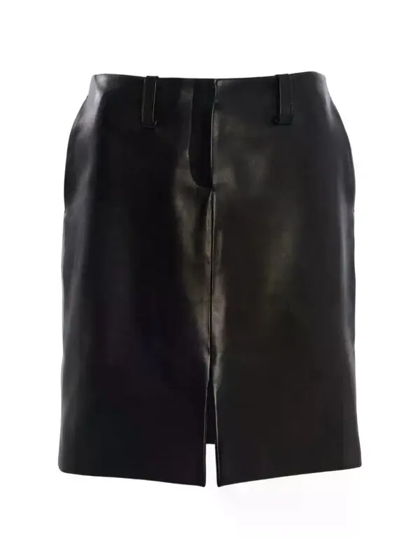 Brandon Maxwell Lex Leather Pencil Skirt